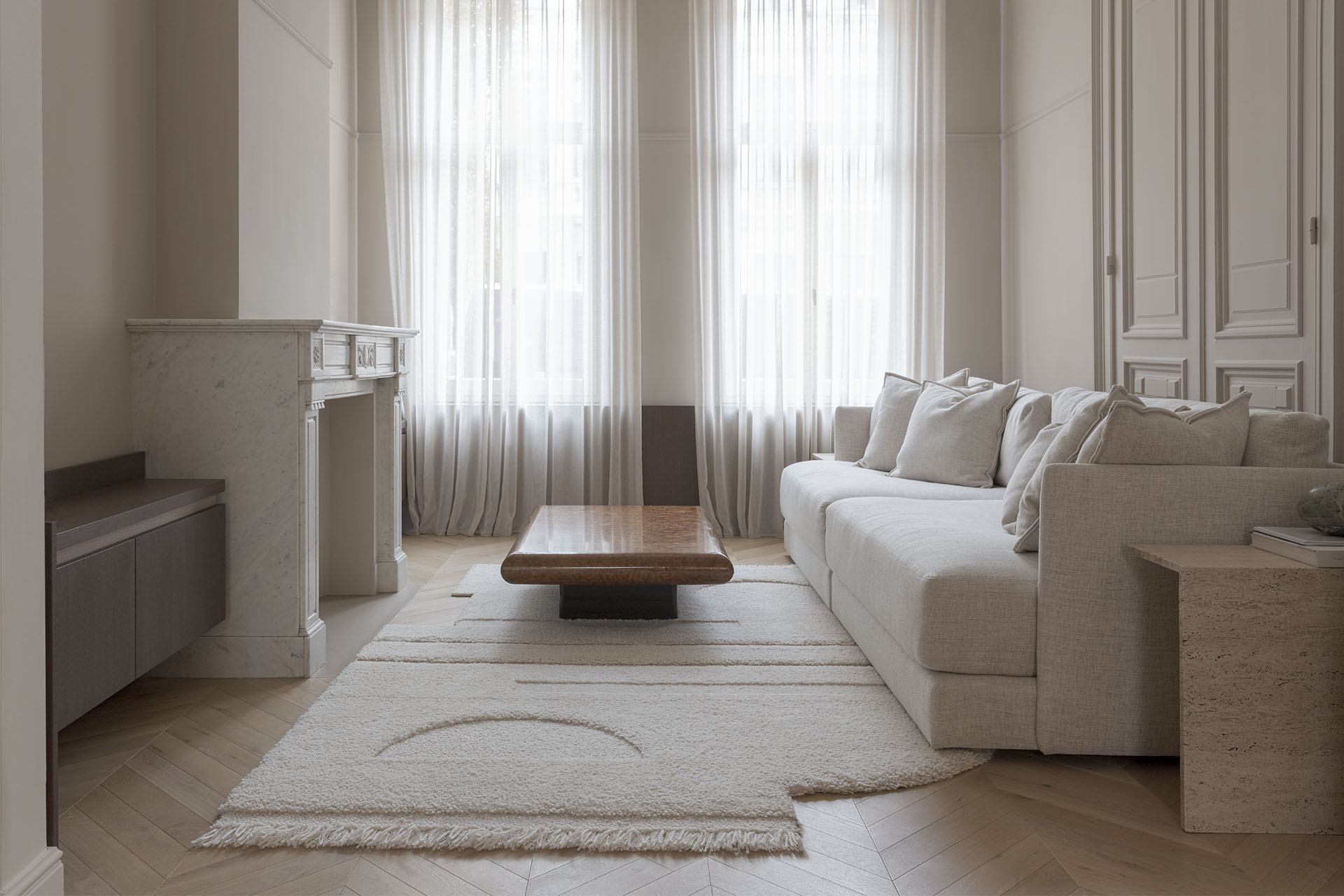 Abstract – ASOR12776 Cream Organic 1 Rectangle | Limited Edition